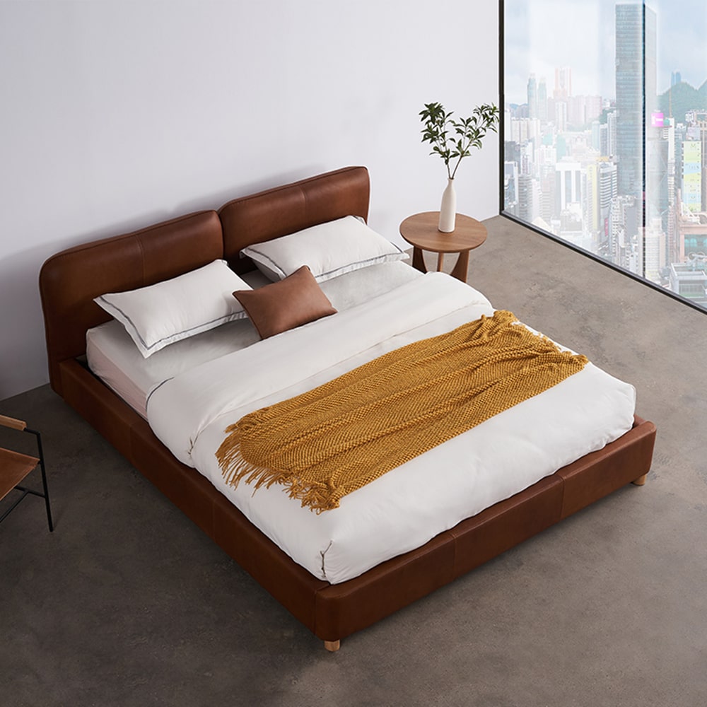 Itotia Microfiber Leather Bed Frame – CASVADA