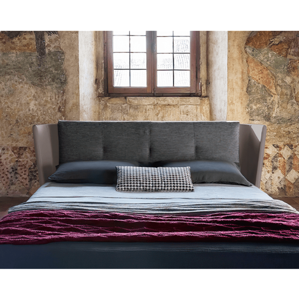 Bixby Modern Microfiber Leather+Linen Fabric Bed Frame – CASVADA