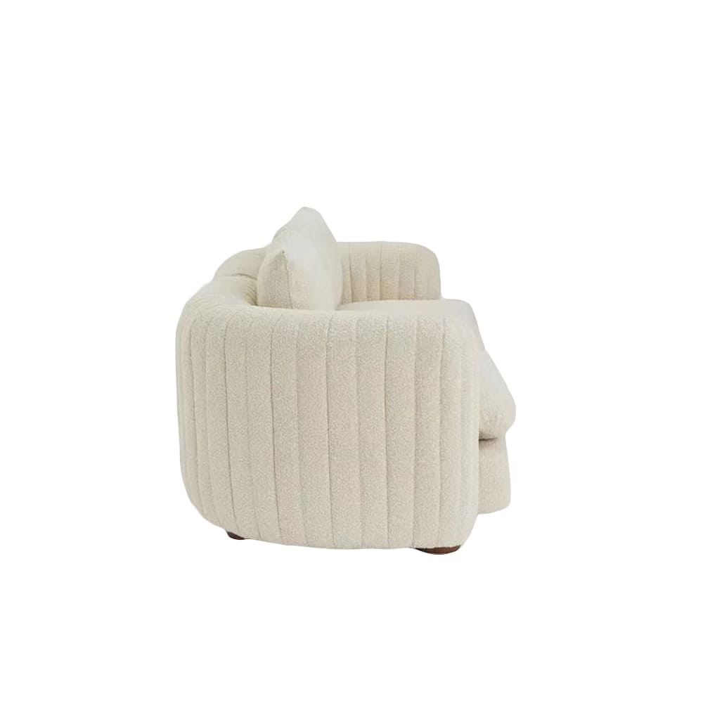 Bryce Boucle Minimalist Simple Loveseat Sofa Arm Couch – CASVADA