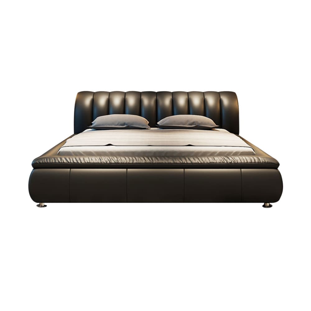 Edith Modern Design Calf Leather Bed Frame – CASVADA
