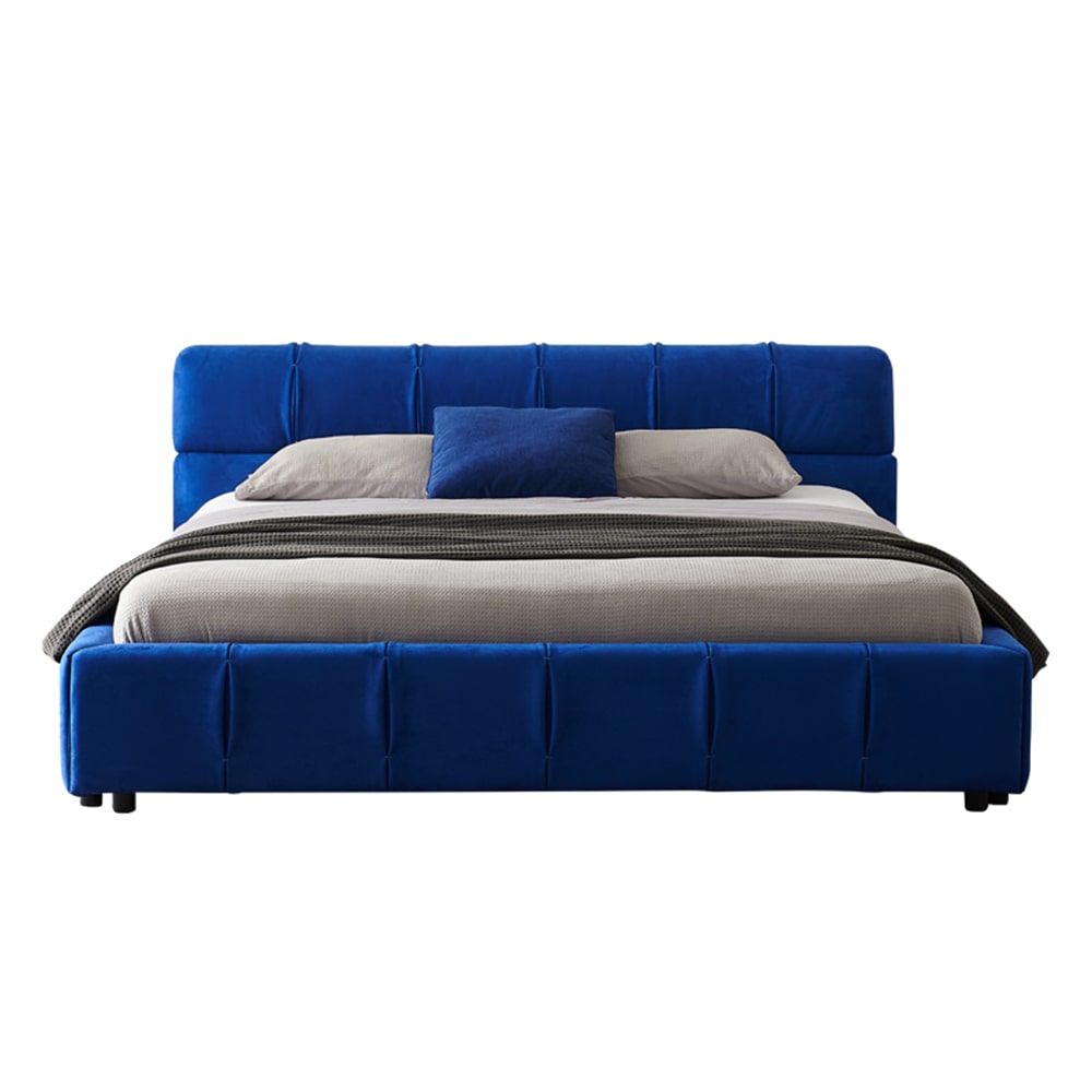 Eurus Suede Fabric Modern Bed Frame – CASVADA