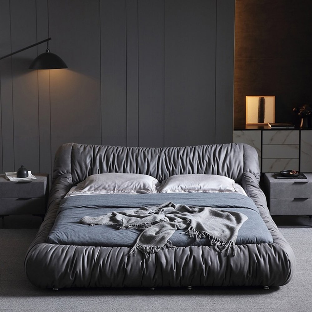 Easton Suede Fabric Luxury Bed Frame – CASVADA