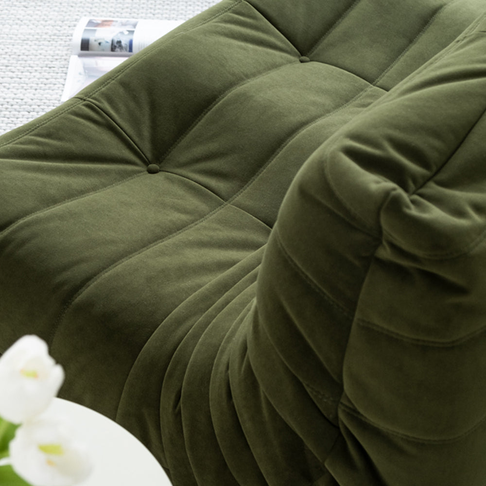 Elvira Velvet High-back Loveseat Sofa Design Couch – CASVADA