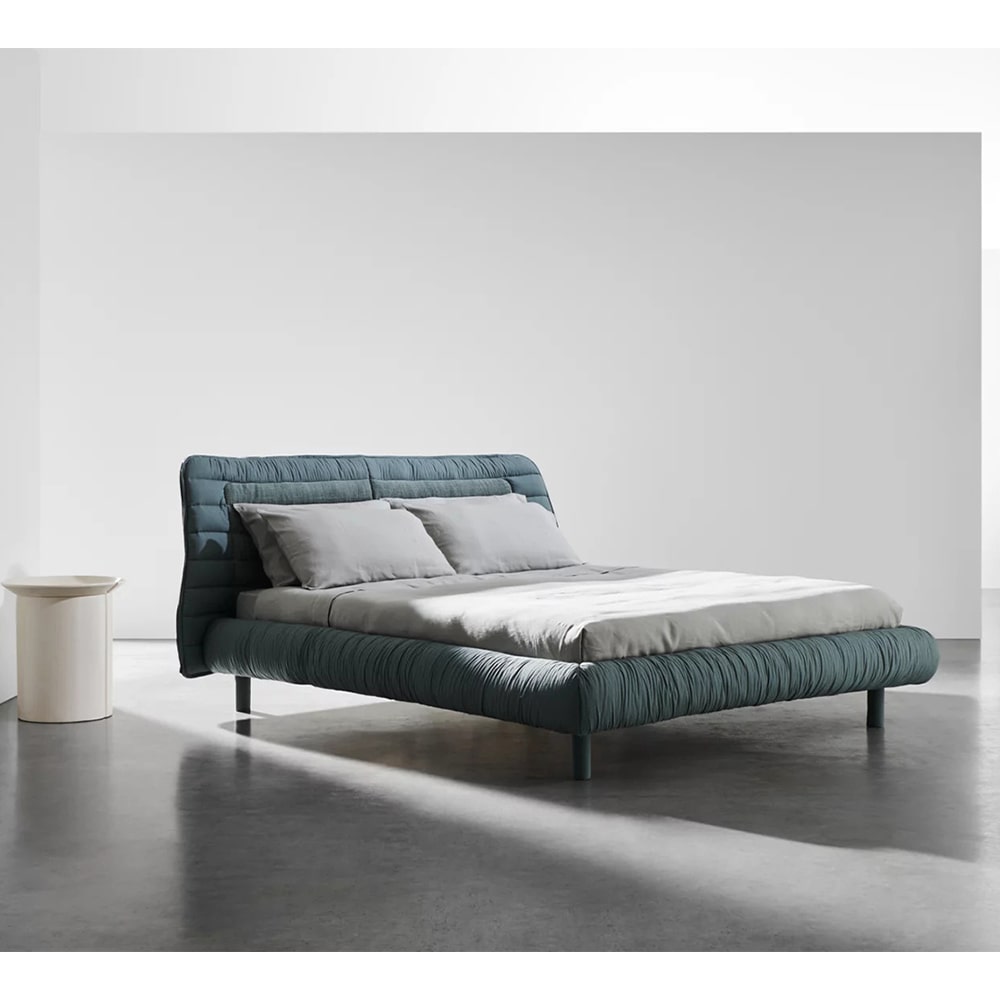 Alexus Suede Fabric Modern Bed Frame – CASVADA