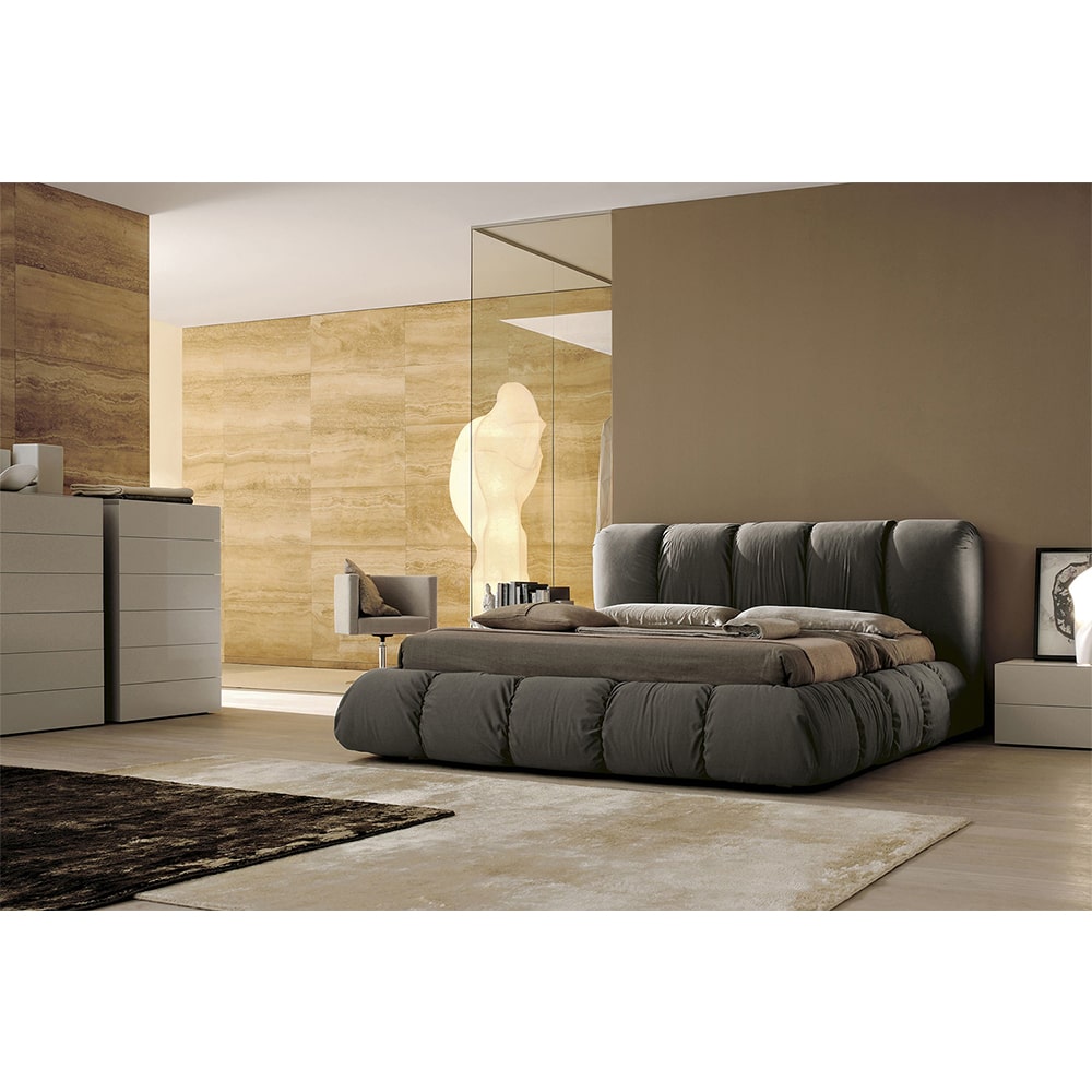Almonzo Velvet Simple Modern Upholstered Bed Frame – CASVADA