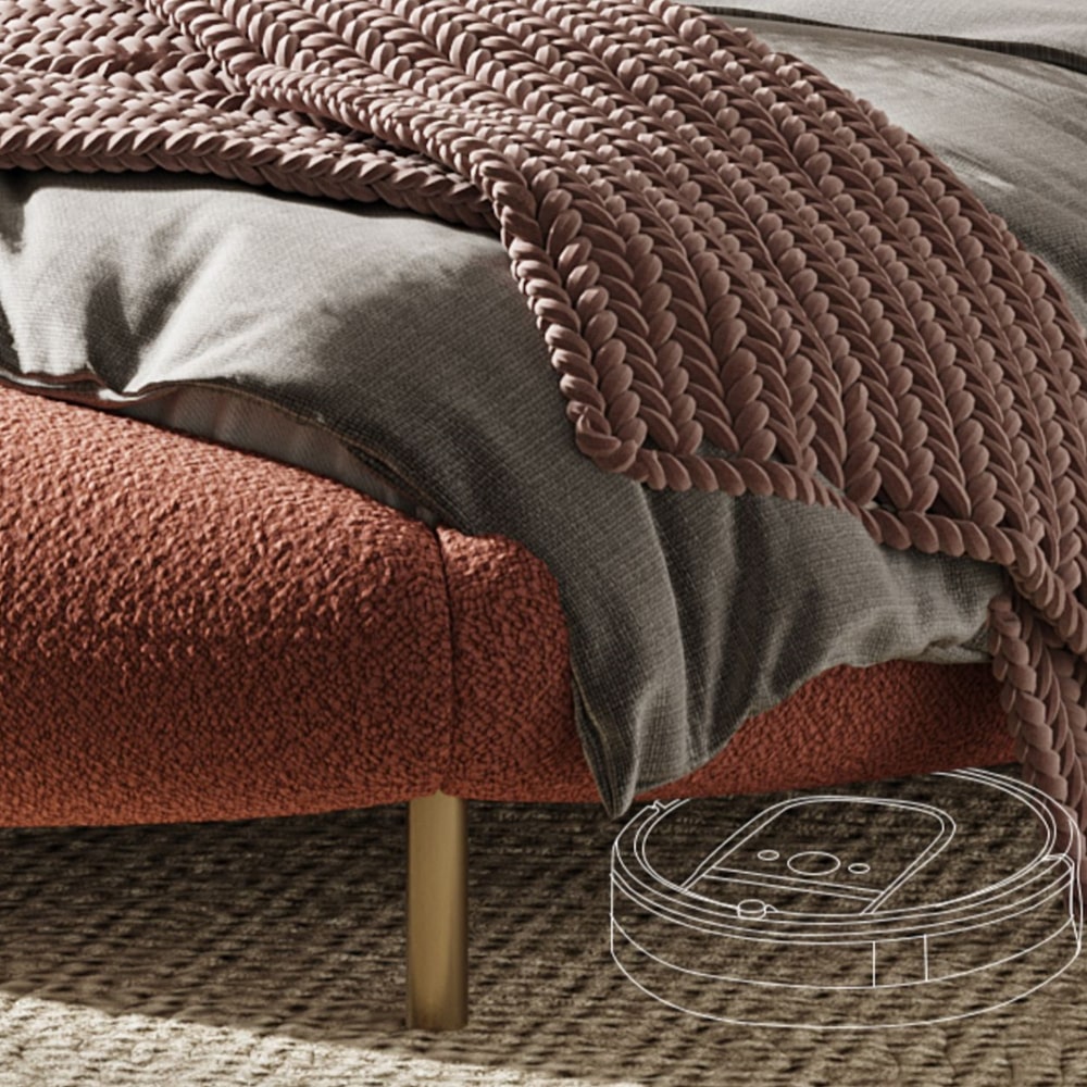 Bailey Boucle/Velvet Bed Frame – CASVADA