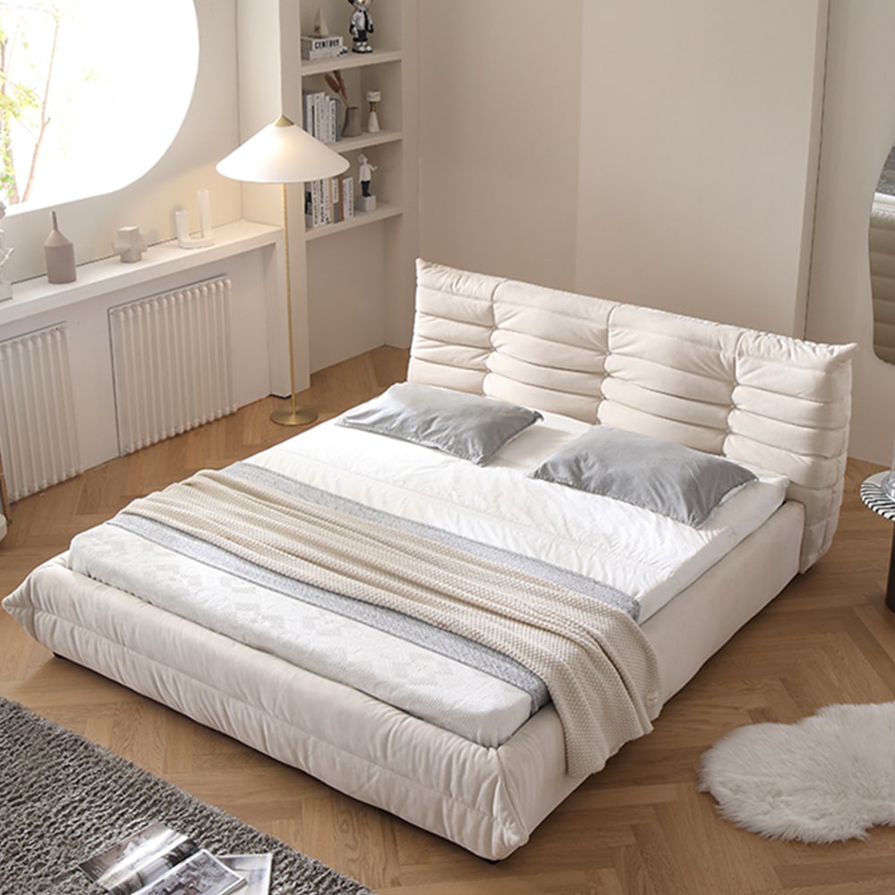 Elvis Suede Fabric Bed Frame – CASVADA