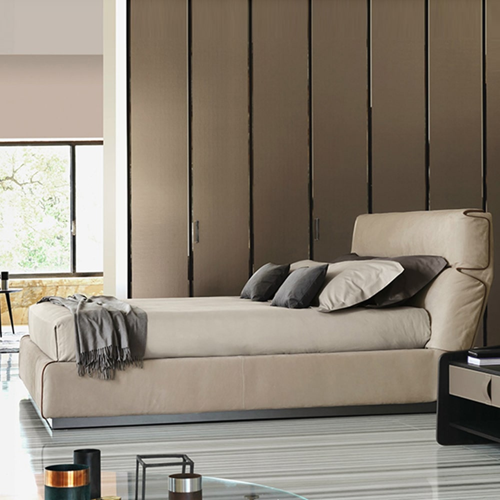 Ibis Suede Fabric Luxury Modern Bed Frame – CASVADA