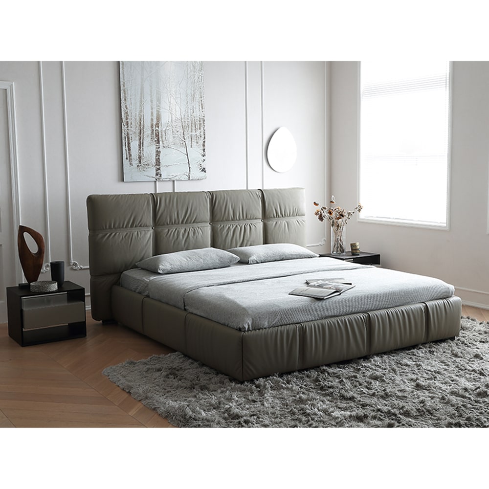 Erryn Suede Fabric Simple Bed Frame – CASVADA